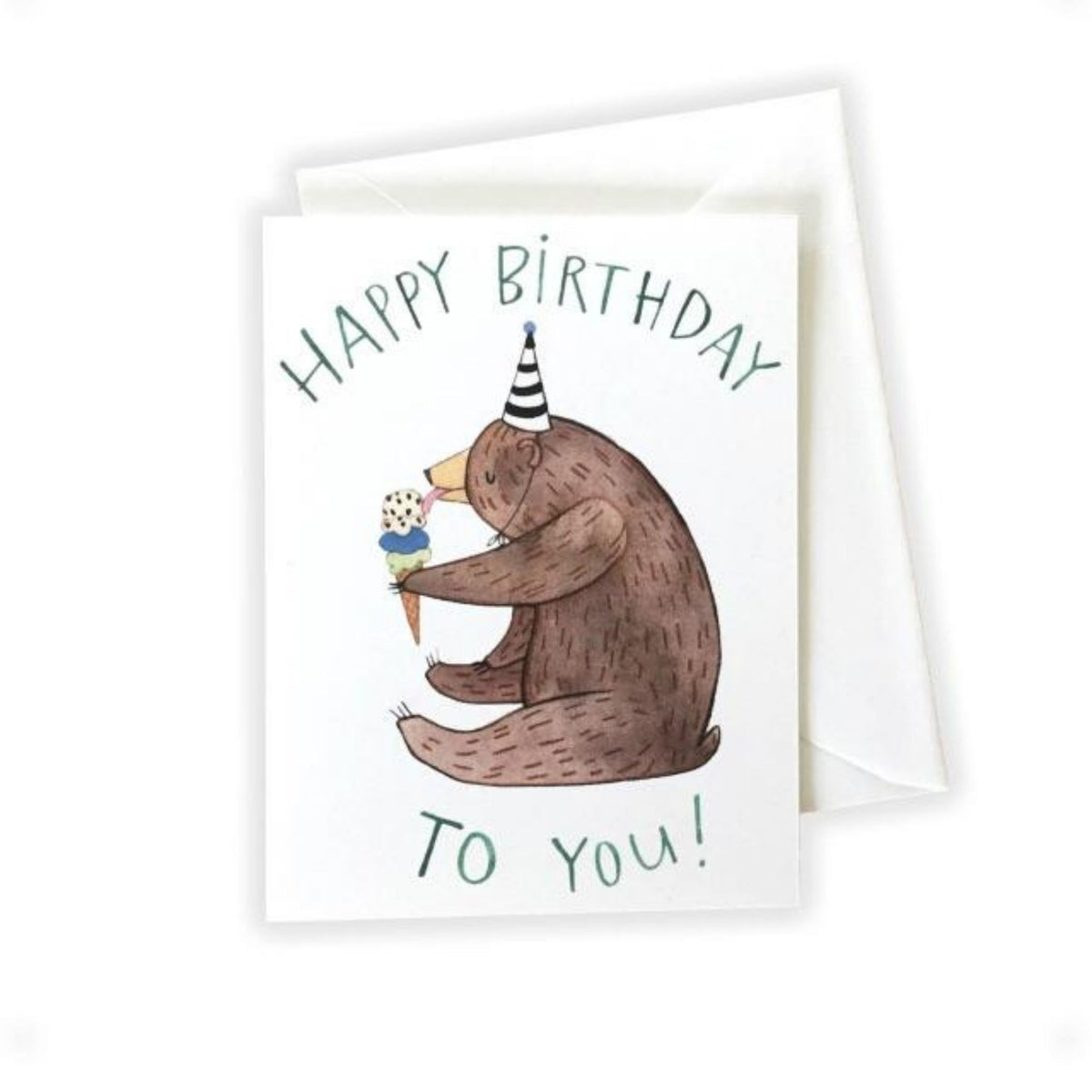 Happy Birthday Bear Card by Katie Eberts Illustration – Applecore ...