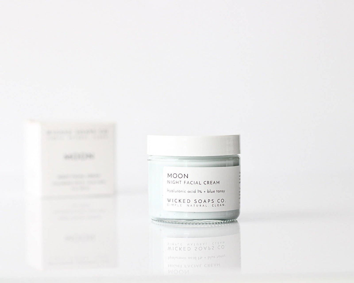 Moon Cream Hyaluronic Acid Night Cream - Wicked Soaps Co. – Applecore ...